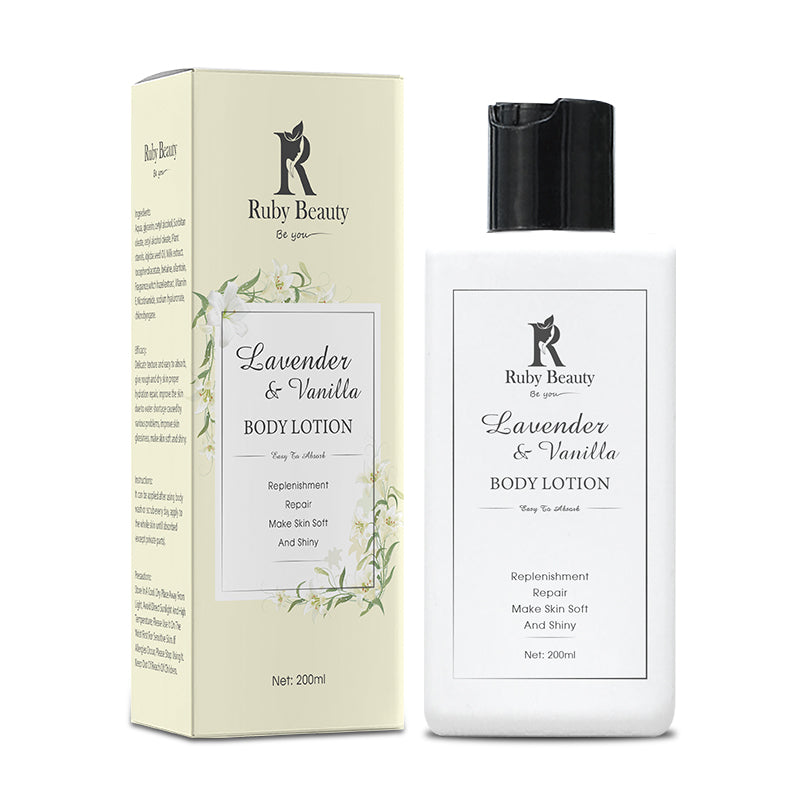 Ruby beauty lavender & vanilla body lotion 200ml | zed store