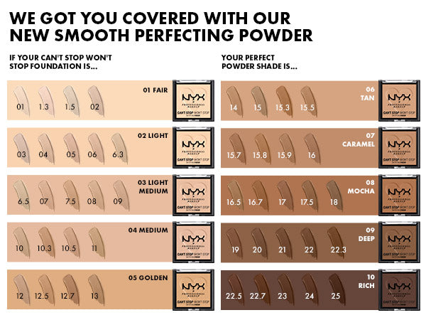 NYX CAN'T STOP WONT STOP Mattifying Compact Powder | Zed Store – zed store