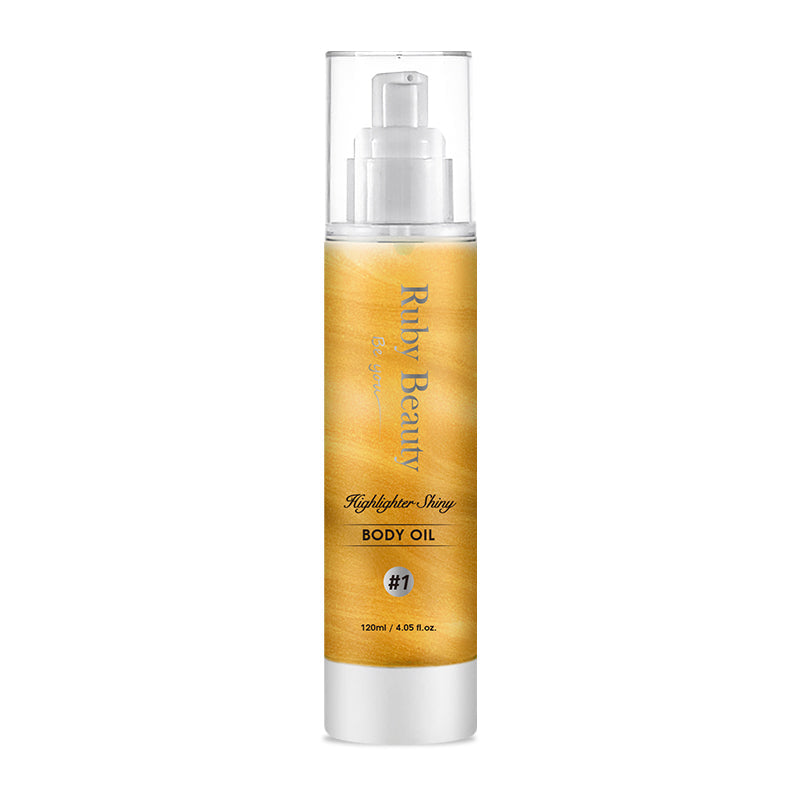 Ruby beauty highlighter shiny body oil 120ml RB-182 | zed store
