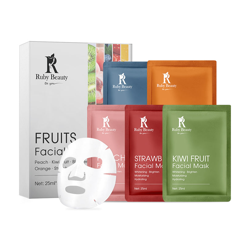 Ruby beauty fruits facial mask (5sheets) | zed store