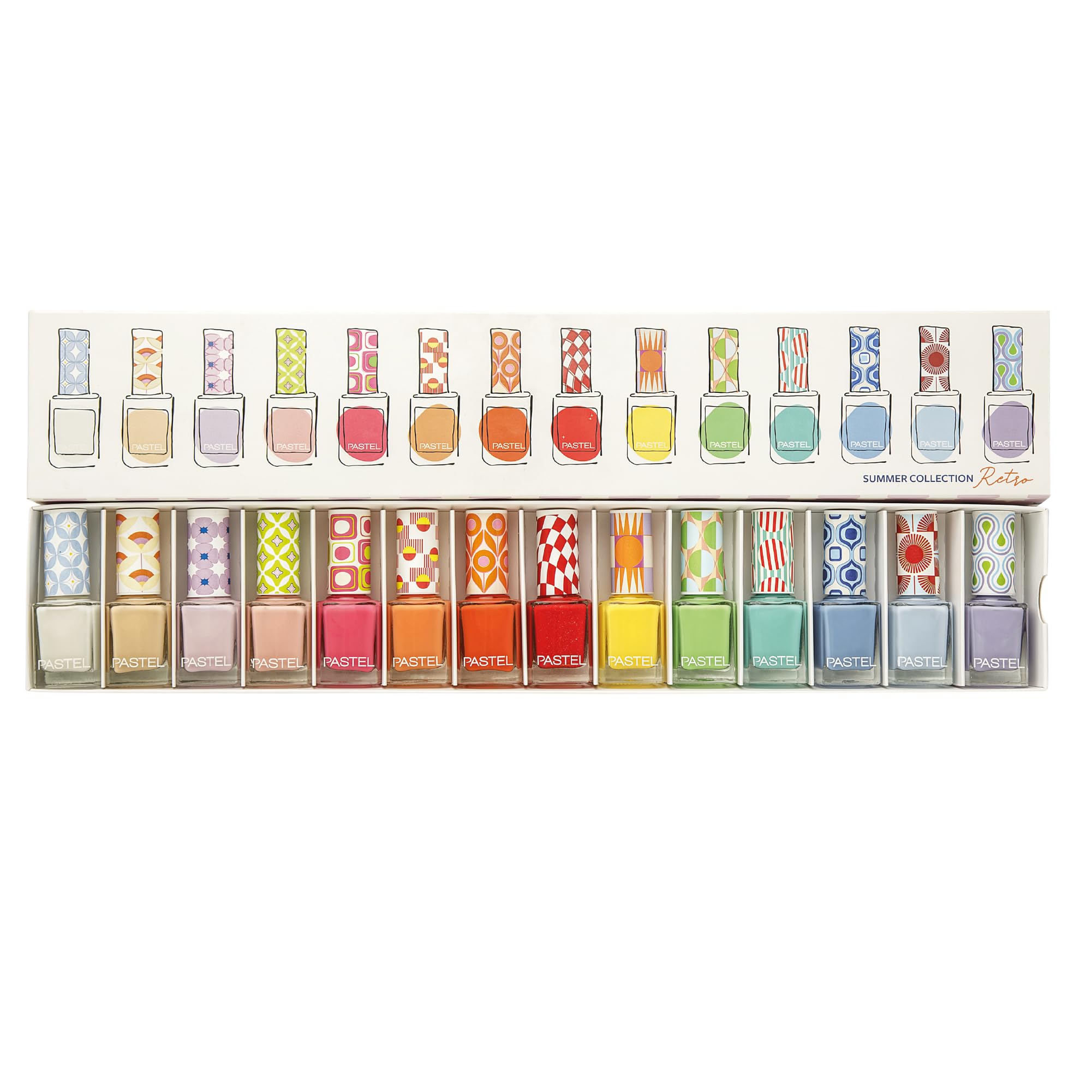 Pastel Retro Summer Collection Nail Polish Set | zed store