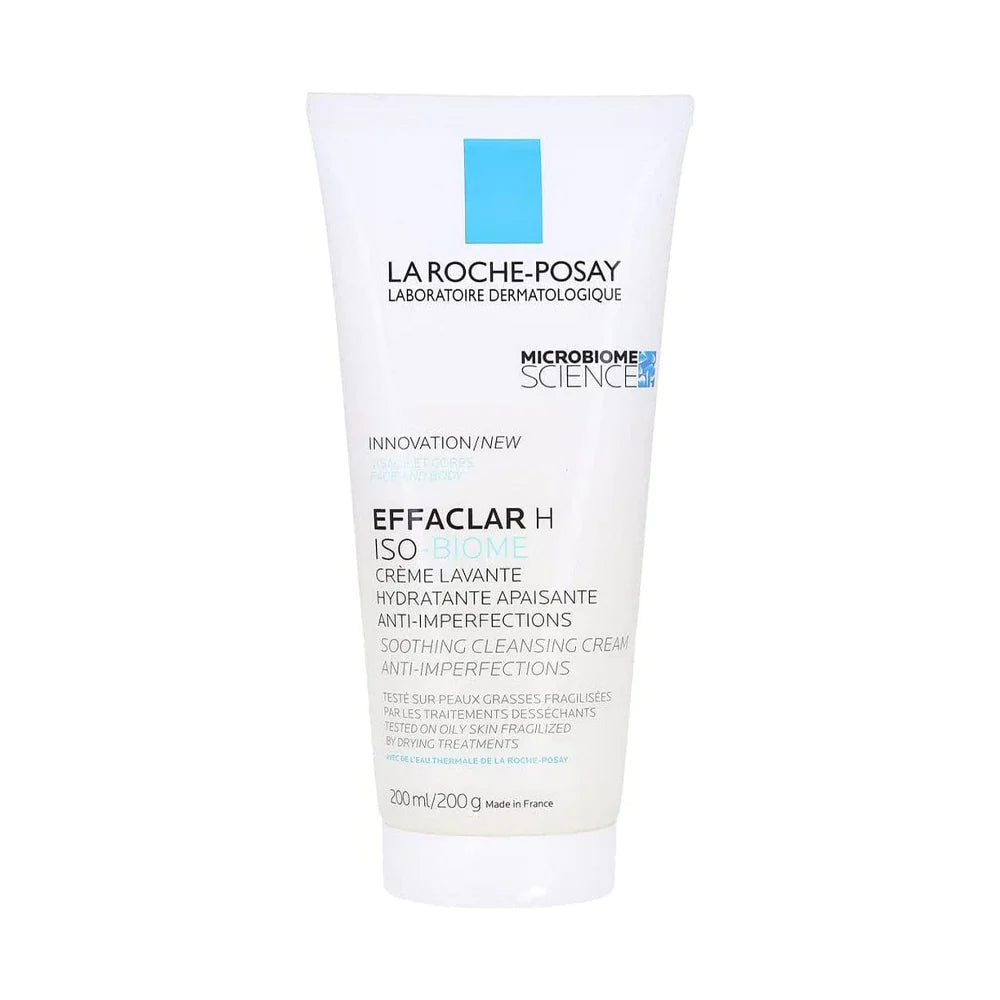 La Roche-Posay Effaclar H ISO-BIOME creme lavante hydratante apaisante ...