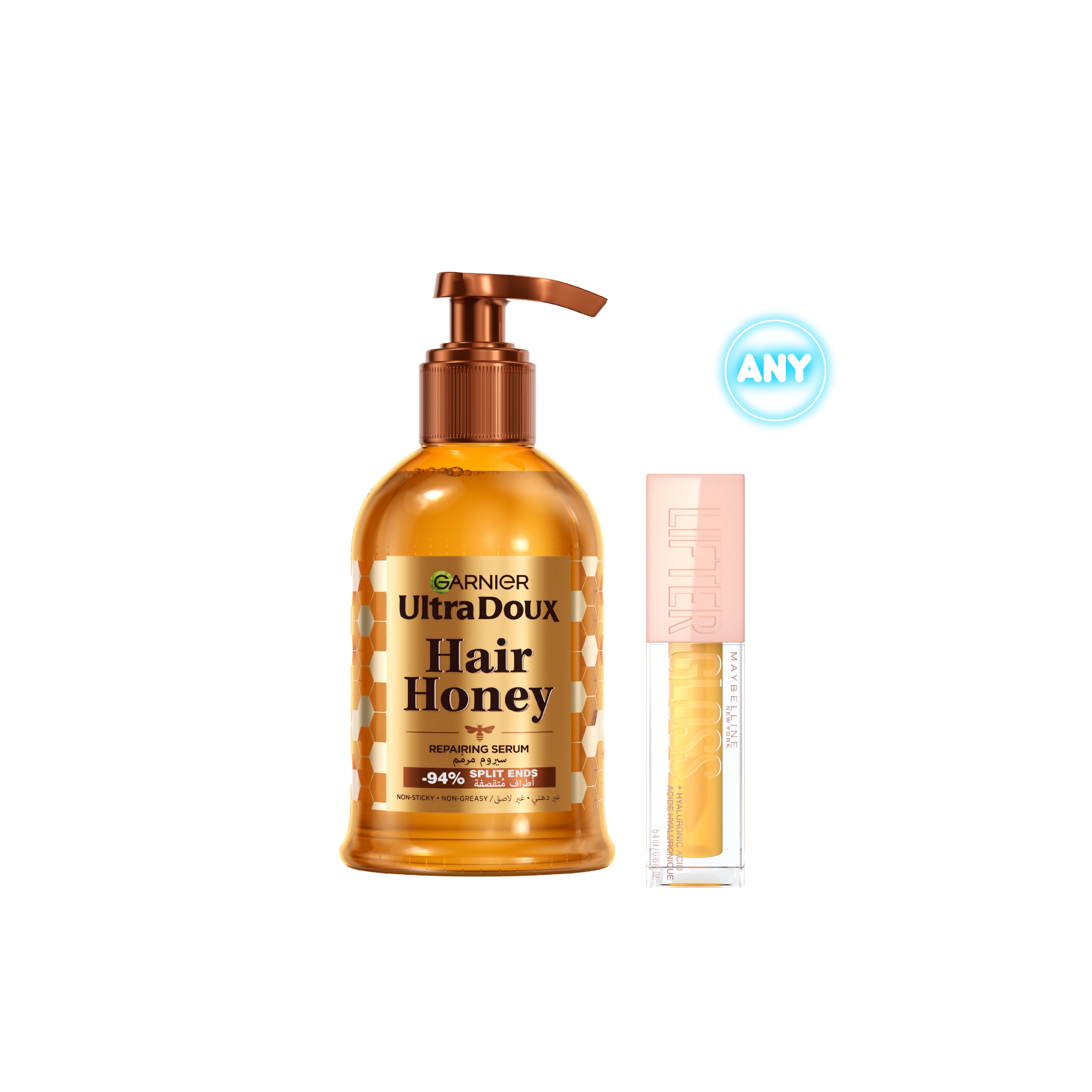 -20% Garnier Honey Serum + Maybelline Honey Lifter Gloss – zed store