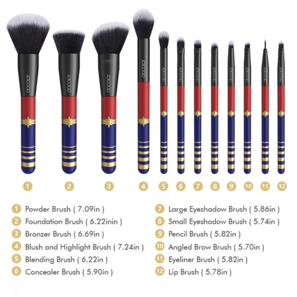 Docolor 12 Pieces starlight goddess brush set – zed store